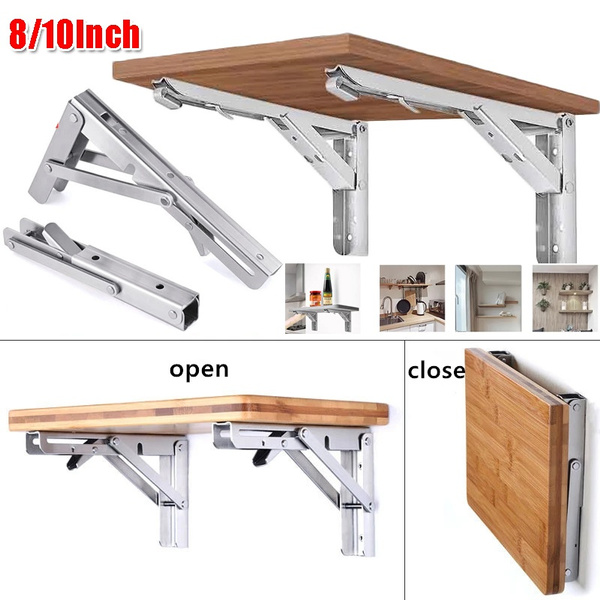 8 10Inch Triangle Folding Angle Bracket Heavy Load Support Adjustable 8 10Inch Triangle Folding Angle Bracket Heavy Load Support Adjustable