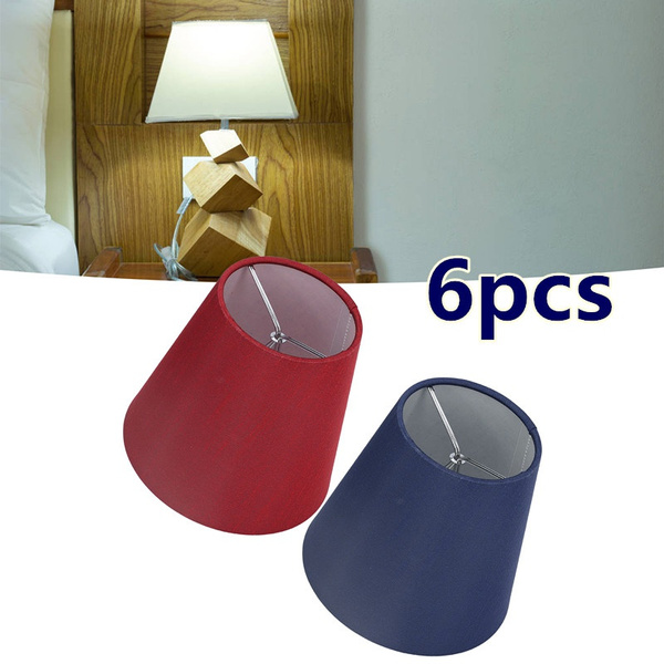 6PCS Fabric Lampshade Modern Simple Good Light Transmission Table Lamp ...