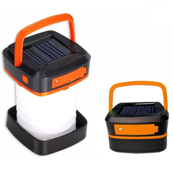 Solar Rechargeable LED Flashlight Power Camping Tent Light Torch ...