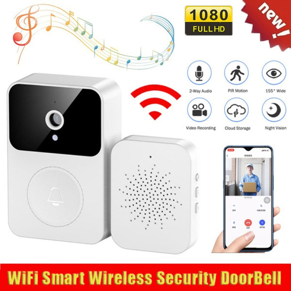 Wireless Waterproof X9 Video Intercom Electronic doorbell and cat eye ...