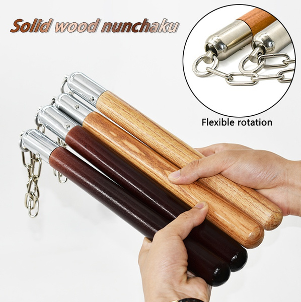 Solid Wood Nunchaku Stage Performance Nunchaku Martial Arts Props | Wish