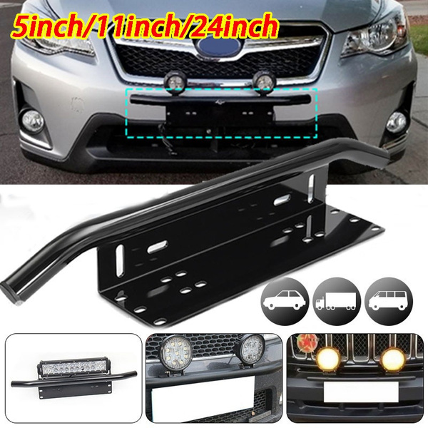 Car Universal License Plate Frame Log Light Spotlight Holder Bracket ...