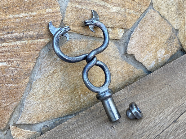 Stave, snake, dragon, DIY, medieval, antique, iron gift, 6th ...