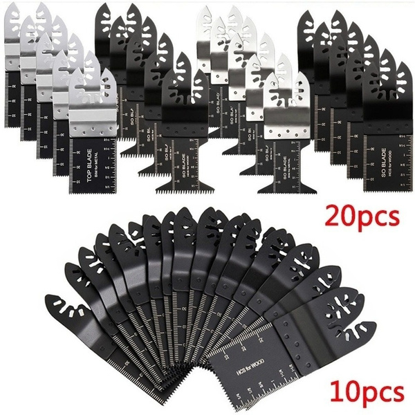 20/10Pcs Oscillating Multi Tool Saw Blade Wood Cutting Saw Blades Kit ...