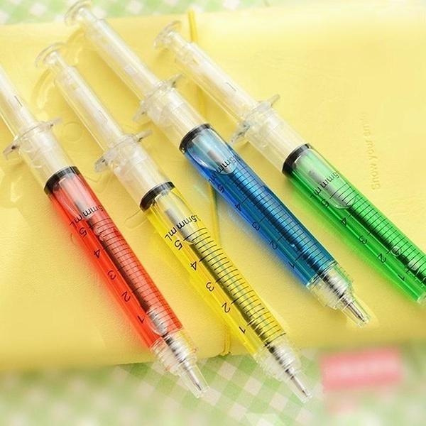 Creative Syringe Syringe Ballpoint Pen Syringe Ballpoint Pen Liquid Pen ...