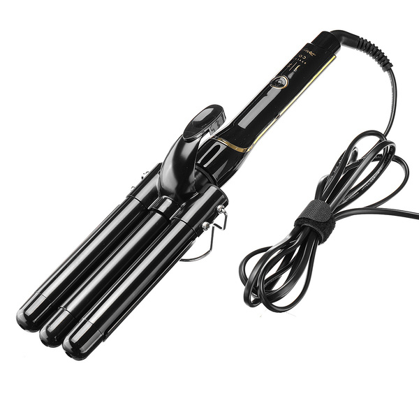 22/25mm Triple Curling Iron 3 Barrel Hair Curler Crimp Big Wave Hair ...