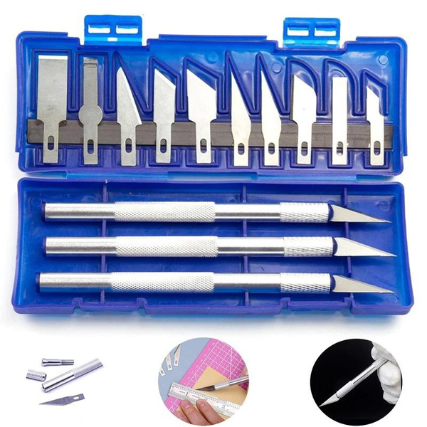 13Pcs Carving Knife Craft Sculpture Paper Cutting Blade Precision ...