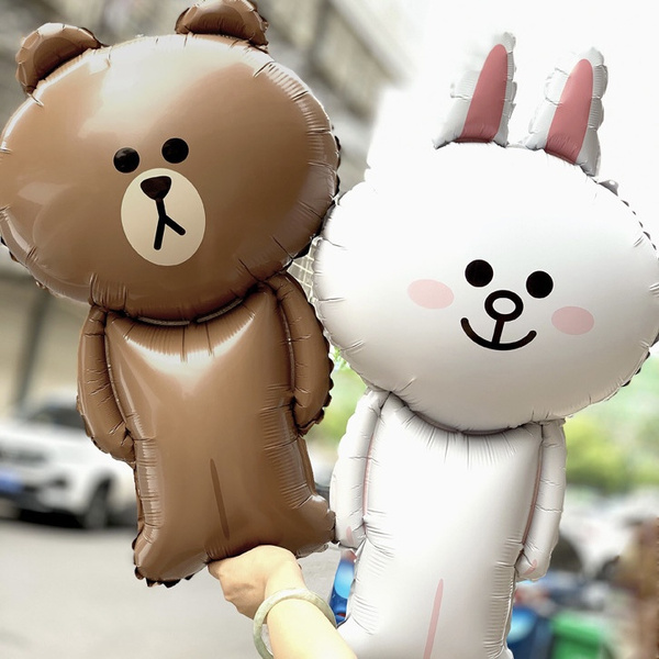 Line Friends Series Brown Cony Sally Fox Dinosaur Cute Cartoon Aluminum ...