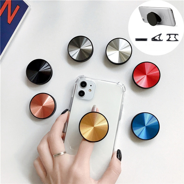 Compact Disk CD Pattern Round Shape Cell Phone Holder Expanding Stand ...