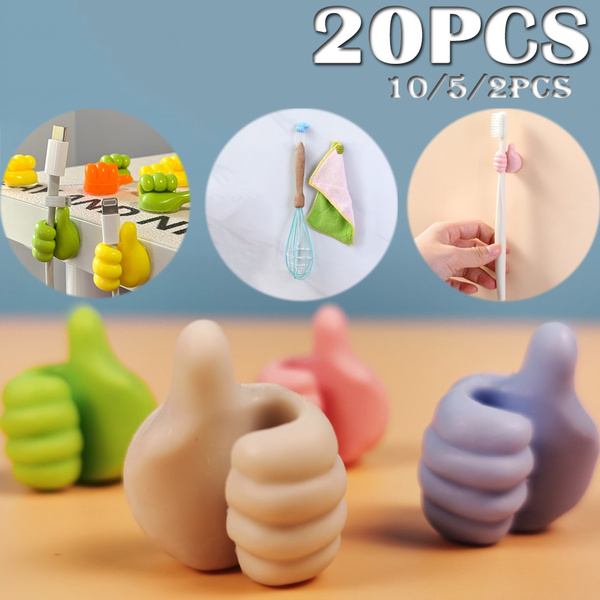 20/10/5/2 PCS Wall Hanger Hook Multifunctional Hand Wall Clip Behind ...