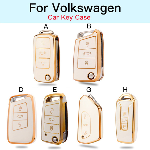 TPU Car Key Case Key Cover For VW Volkswagen Polo Bora Golf Passat ...