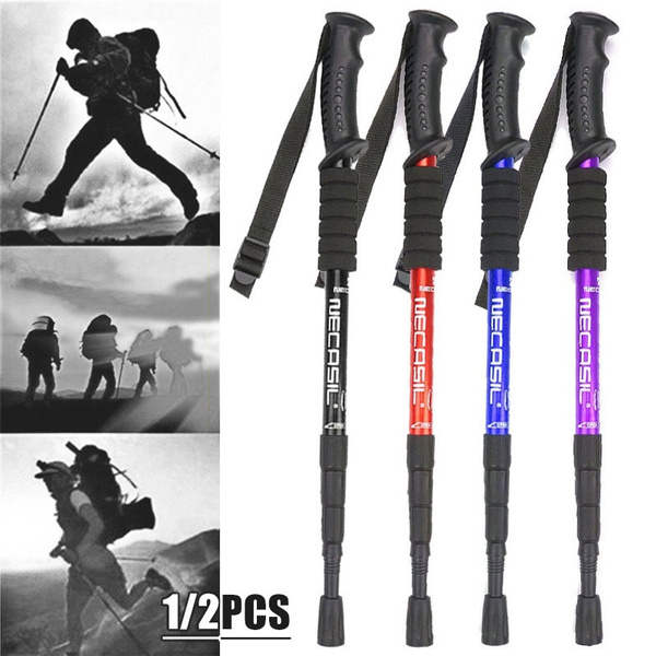 6061 Aluminum alloy Walking Poles/ Adjustable Trekking Poles Telescopic ...