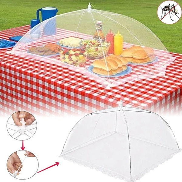 Food Covers Mesh Foldable Kitchen Anti Fly Mosquito Net Protect Dish ...