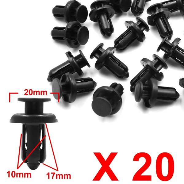 20pcs 10mm Hole Dia Mudguards Plastic Rivets Fasteners Clips Retainers ...