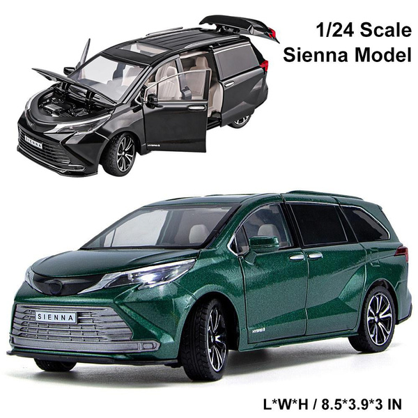 1:24 Scale Alloy Diescast Model Car Toy for Toyota Sienna MPV Sound ...