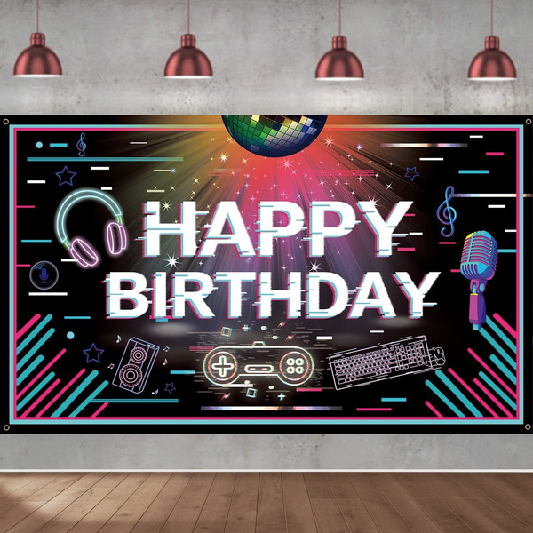 Large Tik Tok Birthday Party Decorations Backdrop Banner, Tiktok Party ...