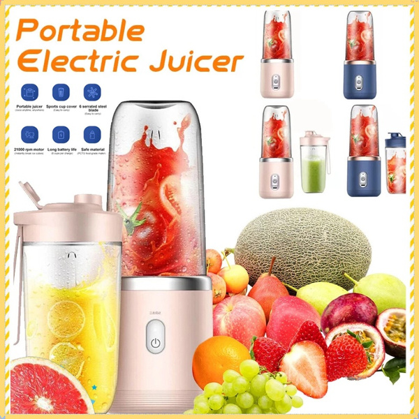 400ML Portable Blender USB Mixer Electric Juicer Machine Smoothie ...