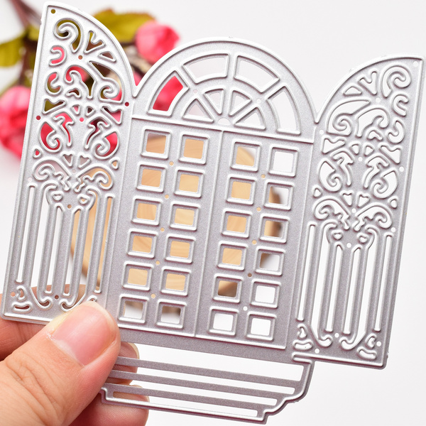 Vintage Windows Cutting Dies Background Metal Die Cuts for DIY ...