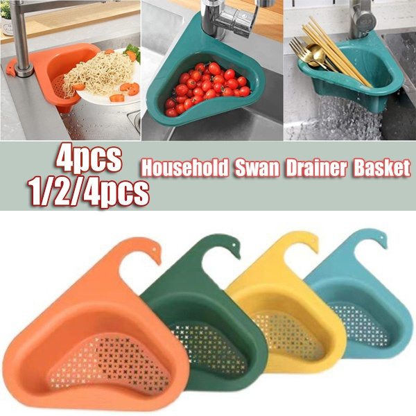 1/2/4PCS Kitchen Sink Strainer Leftover Drain Basket Soup Garbage ... 1/2/4PCS Kitchen Sink Strainer Leftover Drain Basket Soup Garbage ...