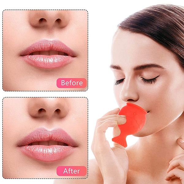 Lip Plumper,Fish Shaped Suction Sexy Lip Enhancer Silicone Lip Plumper ...