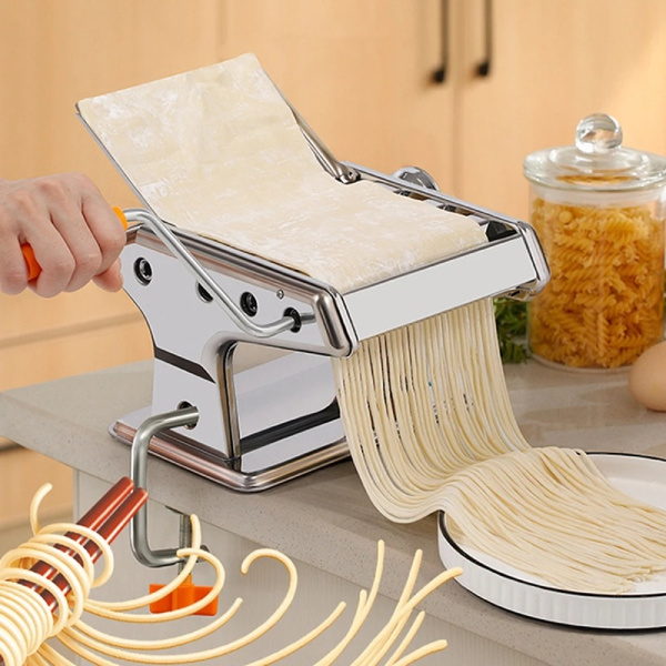 Manual Noodle Maker Stainless Steel Hand Operated Spaghetti Cutter ...