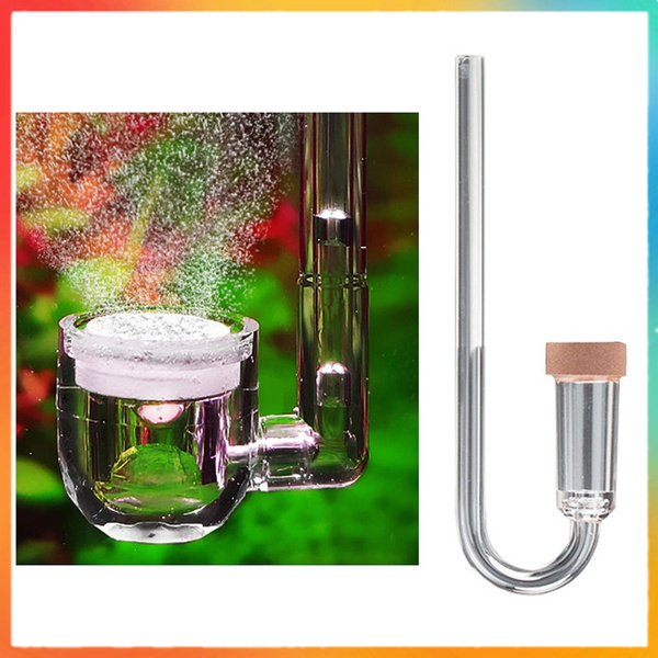 CO2 Diffuser, Transparent Acrylic CO2 Diffuser Atomizer Bubble Counter ...