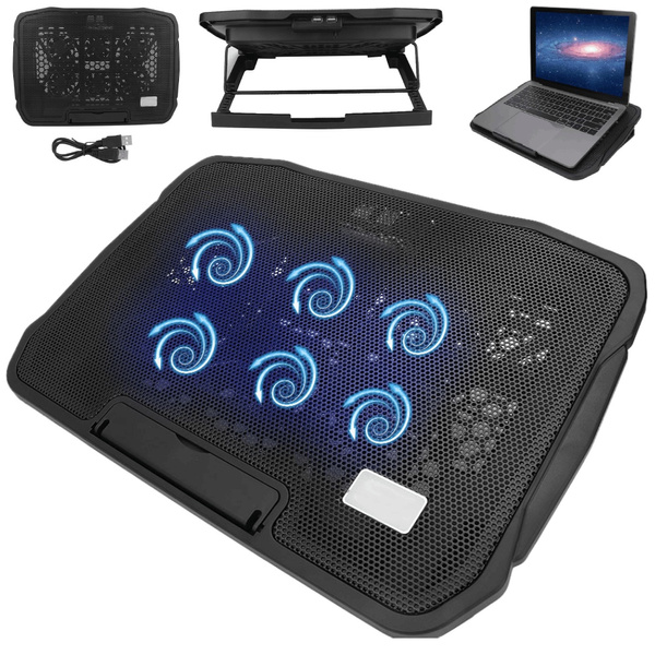 Laptop And Notebook Cooling Pad 6 Fans Laptop Cooler At 2400 RPM And ...