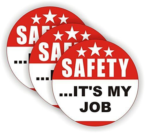 3X Safety Its My Job Hard Hat Stickers | Decals | Laborer Foreman ...