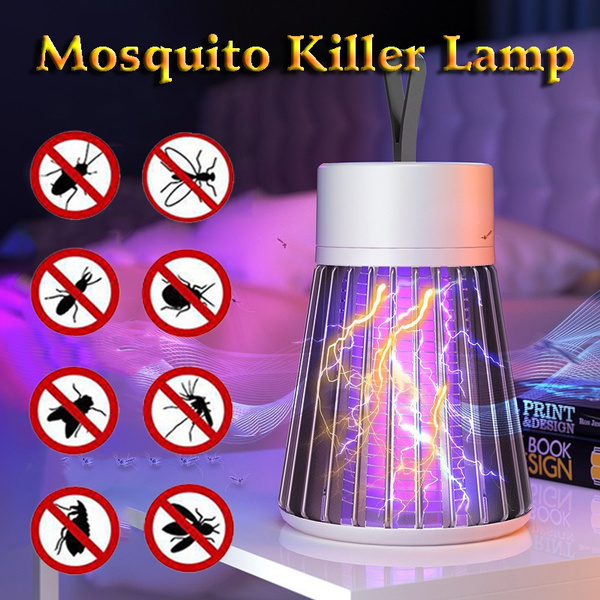 Portable Rechargeable Electric Shock Mosquito Killer Lamp Fly Trap Lamp Insect Repellent Killer ...