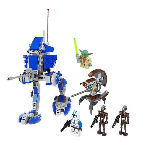 New AT-RT Walker And 501st Soldier with Weapons Model Building Blocks ...