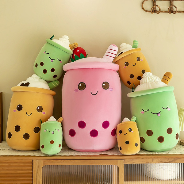 2023 New Plush Stuffed Bubble Tea Plushie Shape Cartoon Milk Tea Cup ...