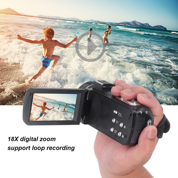 3-inch 4K Digital Camcorder Portable DV WIFI Touch Screen Ultra HD ...