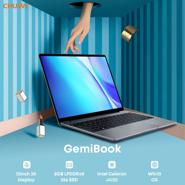 2022 New Upgrade CHUWI GemiBook 13" Laptop 8GB RAM 256GB ROM Intel ...