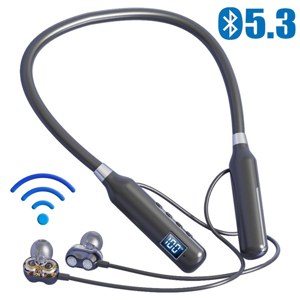 Bluetooth 5.3 Earphone with LED Battery Display Mic Wireless Bluetooth ...