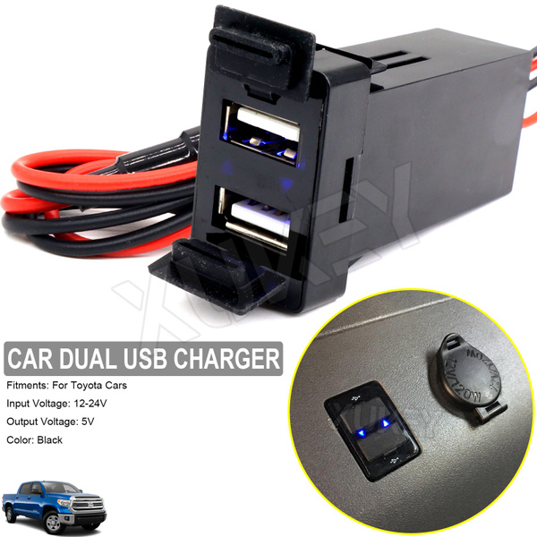 Yiyasu Store Car Dual USB Port Charger Auto Phone Charging 12V 24V ...