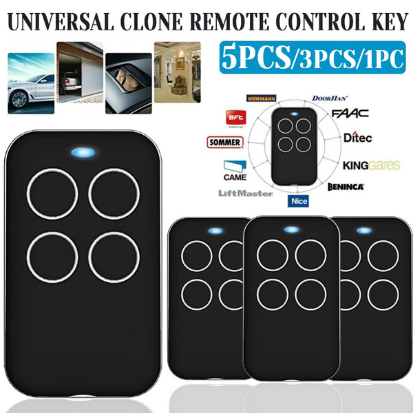 1/3/5PCS 433hmz Universal Clone Remote Control Key Garage Door Remote ...