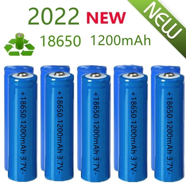 2/4pcs 18650 Battery 3.7V Li-ion Battery Li-ion Rechargeable for LED ...