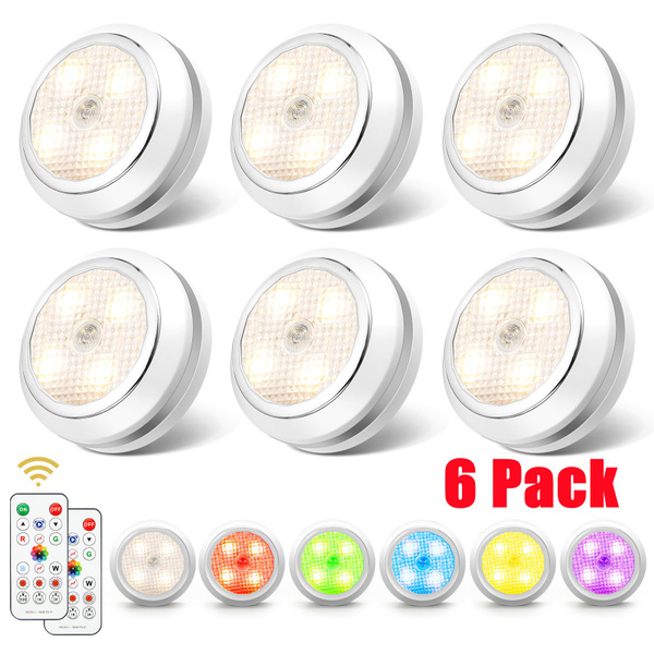 6 Pack Under Cabinet Lights, SOLMORE LED Kitchen Lights with Remote ...