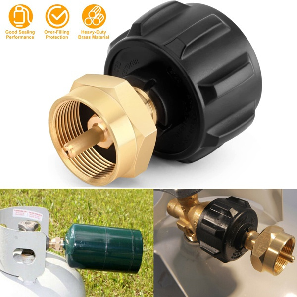 Propane Refill Adapter QCC1 To POL 1 Pound Gas Cylinder Inflatable with ...