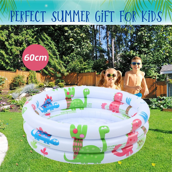 23.6in Inatable Baby Toddlers Swimming Pool Dinosaur Kiddie Pool ...