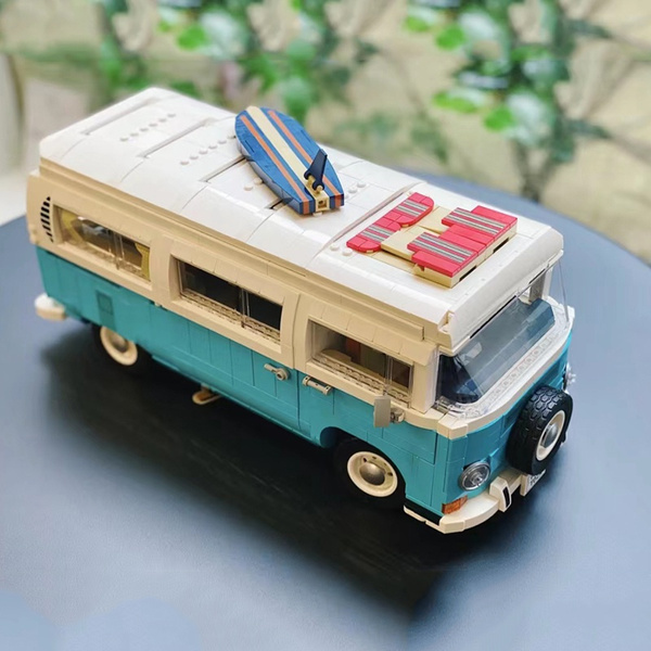 New 2000PCS Creator Camper Van Model Building Block Brick Educational ...