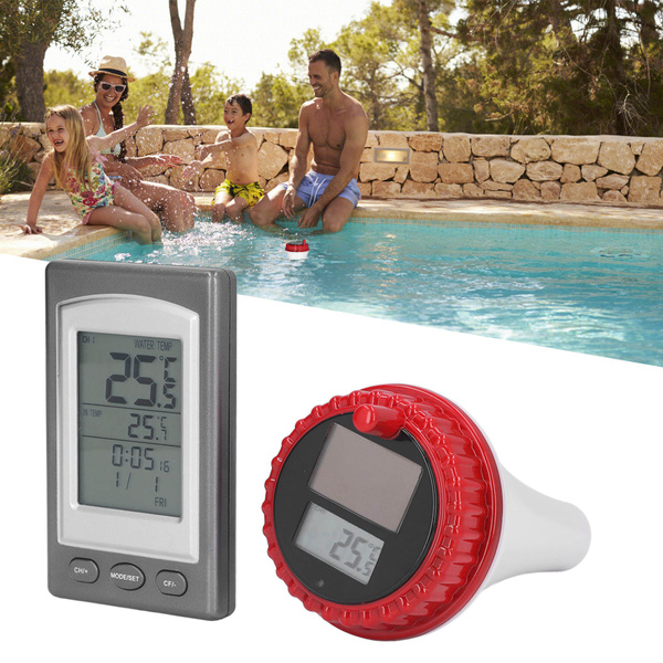 Wireless Swimming Pool Thermometer Solar Powered Floating Water ...