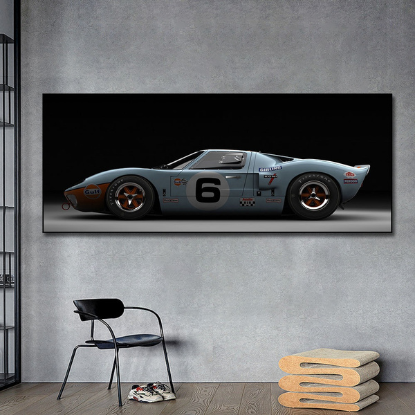 Classic Muscle Car Posters Canvas Painting Scandinavian Wall Art ...