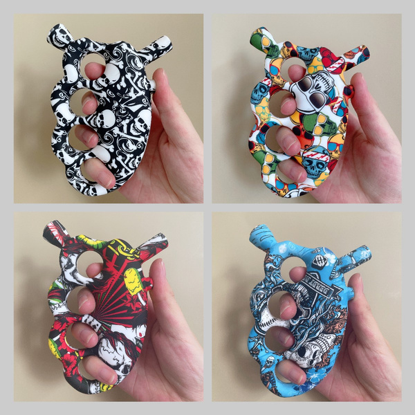 Knuckle Blunt Bubbler Silicone Smoking Pipe Easy to Take | Wish