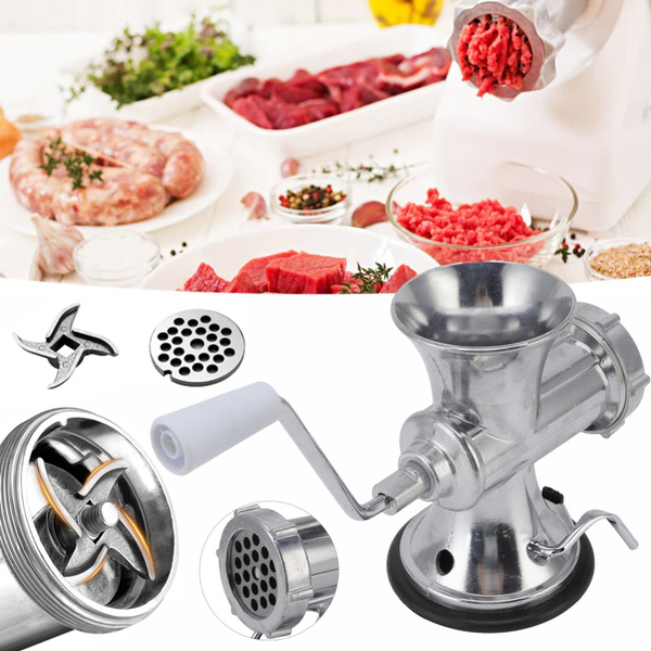 Manual Meat Grinder Silver Suction Cup Type Meat Mincing Machine ...