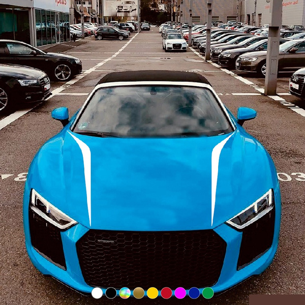 2 x New Styling Auto DIY Auto Stickers Stripes Car Body Vinyl Decals ...