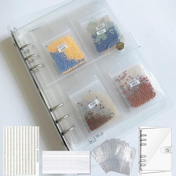 Diamond Painting Storage Containers Beads Storage Book A5 Binder with ...