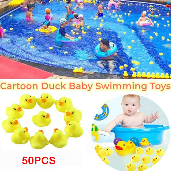50/30/10/5PCS Cute Cartoon Duck Baby Squeaky Rubber Ducks Bath Water ...
