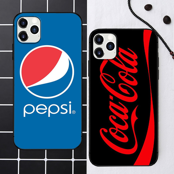 Coca-Cola Pepsi Shell Phone Case for IPhone SE 6s 7 8plus XS XR 11 12 ...