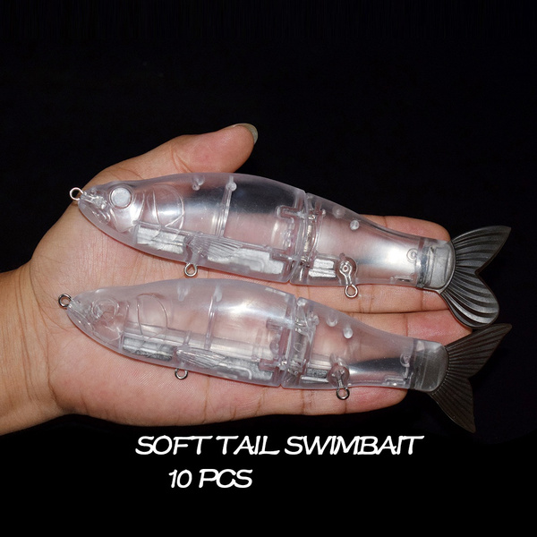 10pcs/lot Unpainted Glide Shad Swimbait 16.5cm Float/Sinking Fishing ...